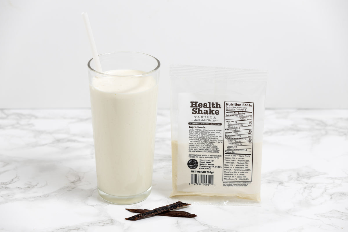 Vanilla Health Shake Case – Fresh Start Natural Foods